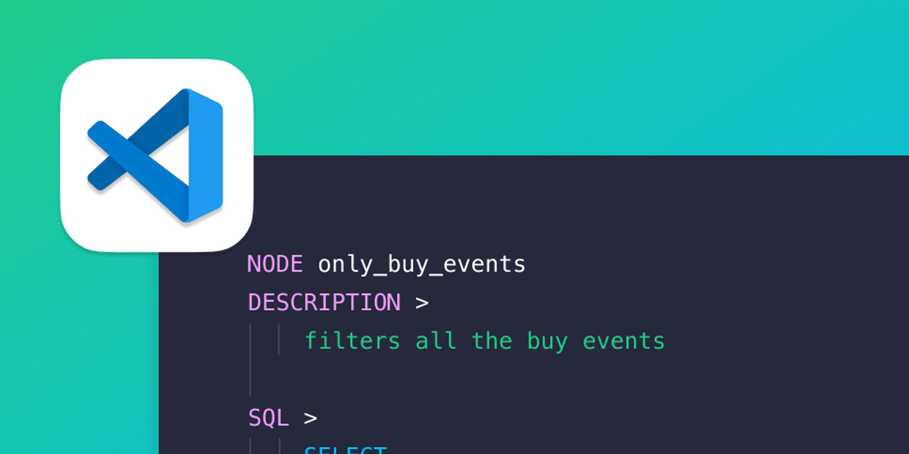 GitHub - tinybirdco/vscode-tinybird-support: Tinybird support for Visual Studio Code