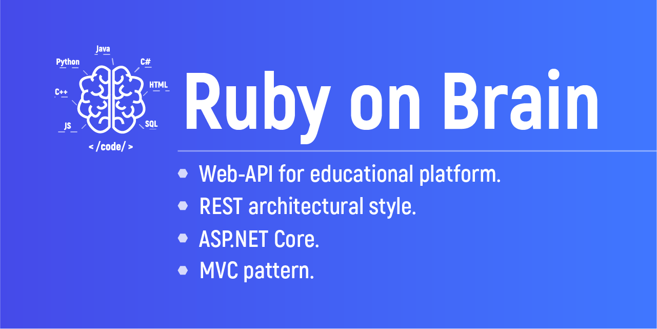 GitHub - andreikabig/RubyOnBrain.WebAPI_REST: Web-API for educational platform. REST ...