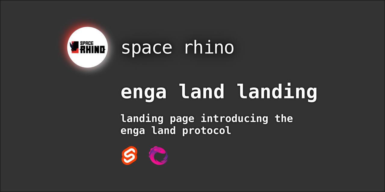GitHub - SpaceRhinoStudio/enga-land-landing