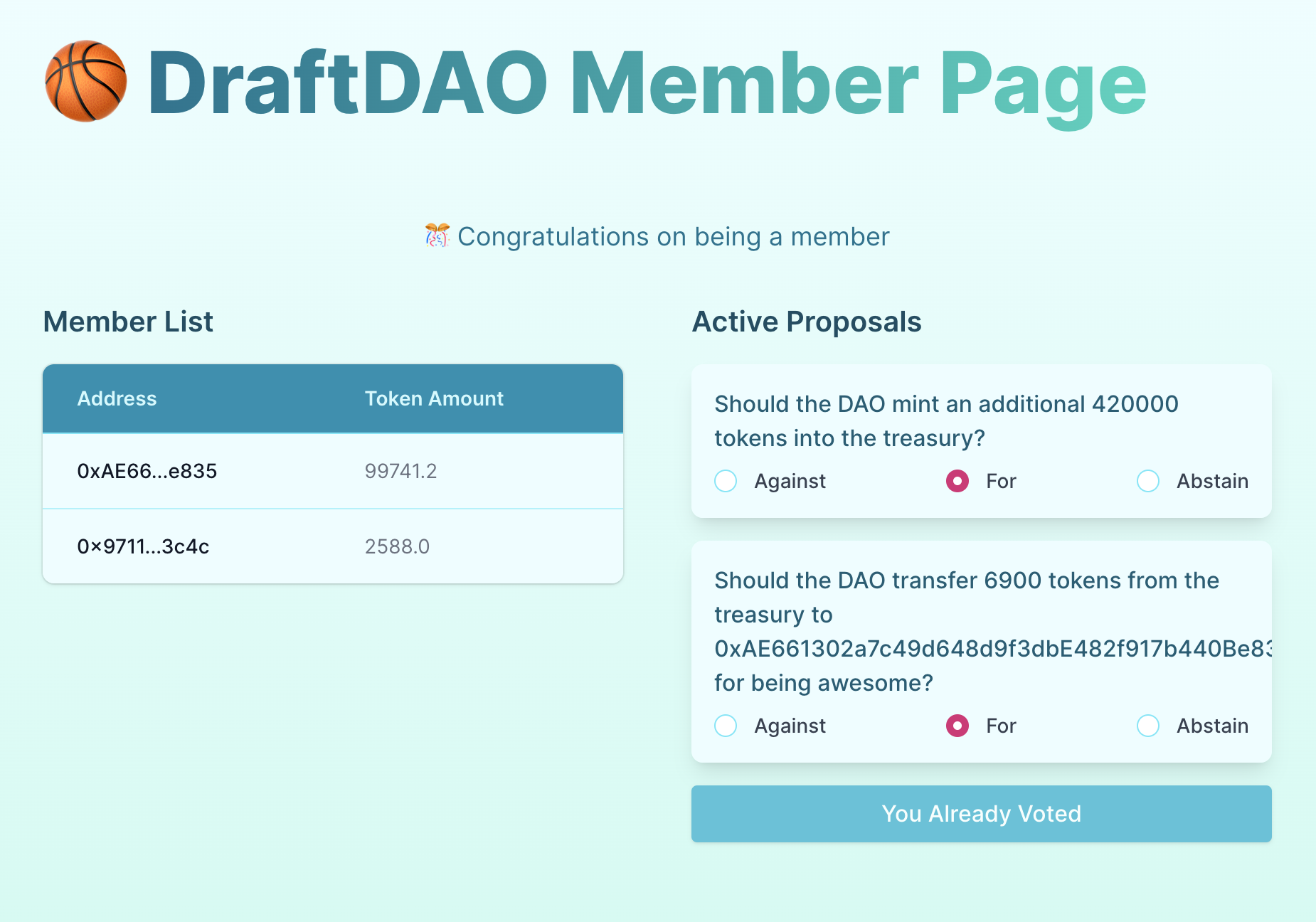 Github Frawis Draftdao First Dao Project