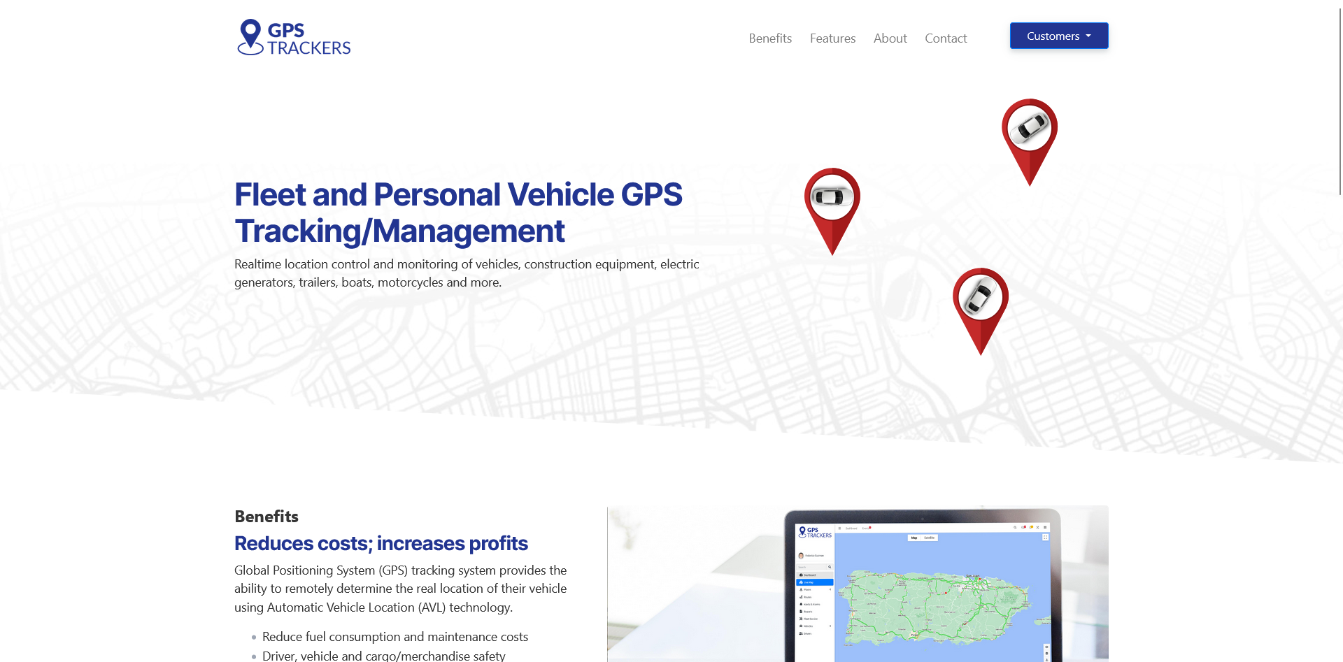 GitHub - kraiosis/gpstrackers-landing: GPSTrackers - A simple one-page ...