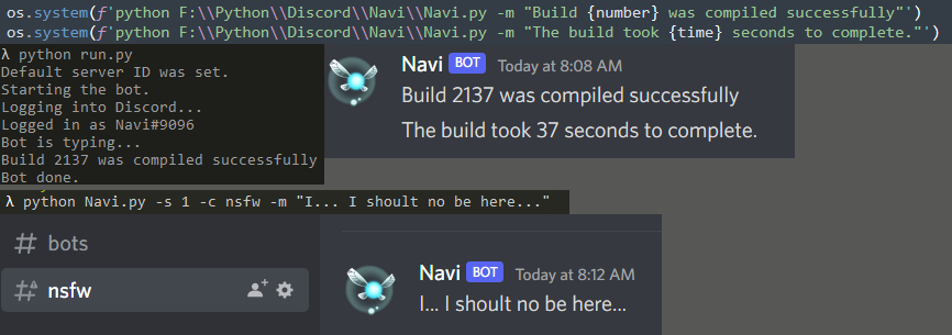 GitHub - MobCat/Navi-bot: Command line message bot for Discord.