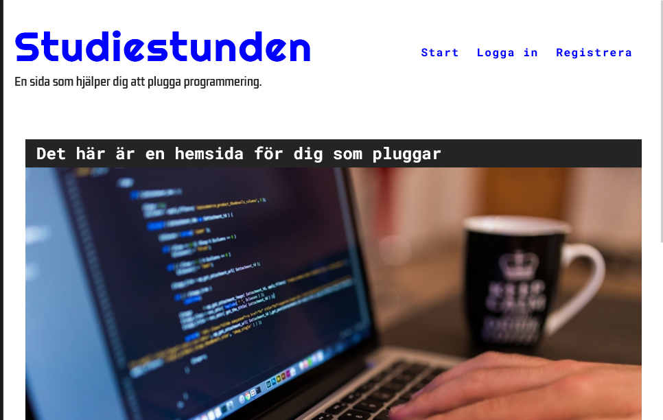GitHub - jertfelt/studiestunden: en hemsida till för att plugga programmering fokuserat