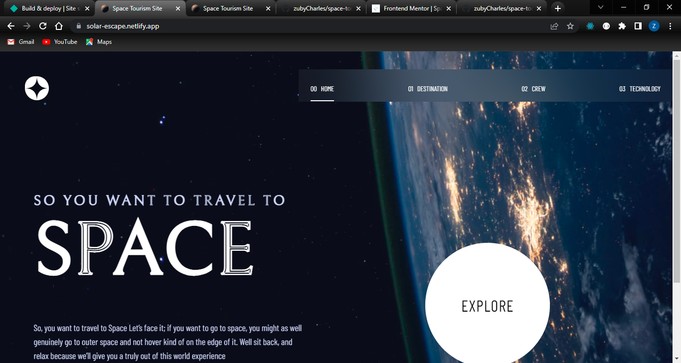 GitHub - zubyCharles/space-tourism-site: A conceptual space exploration ...