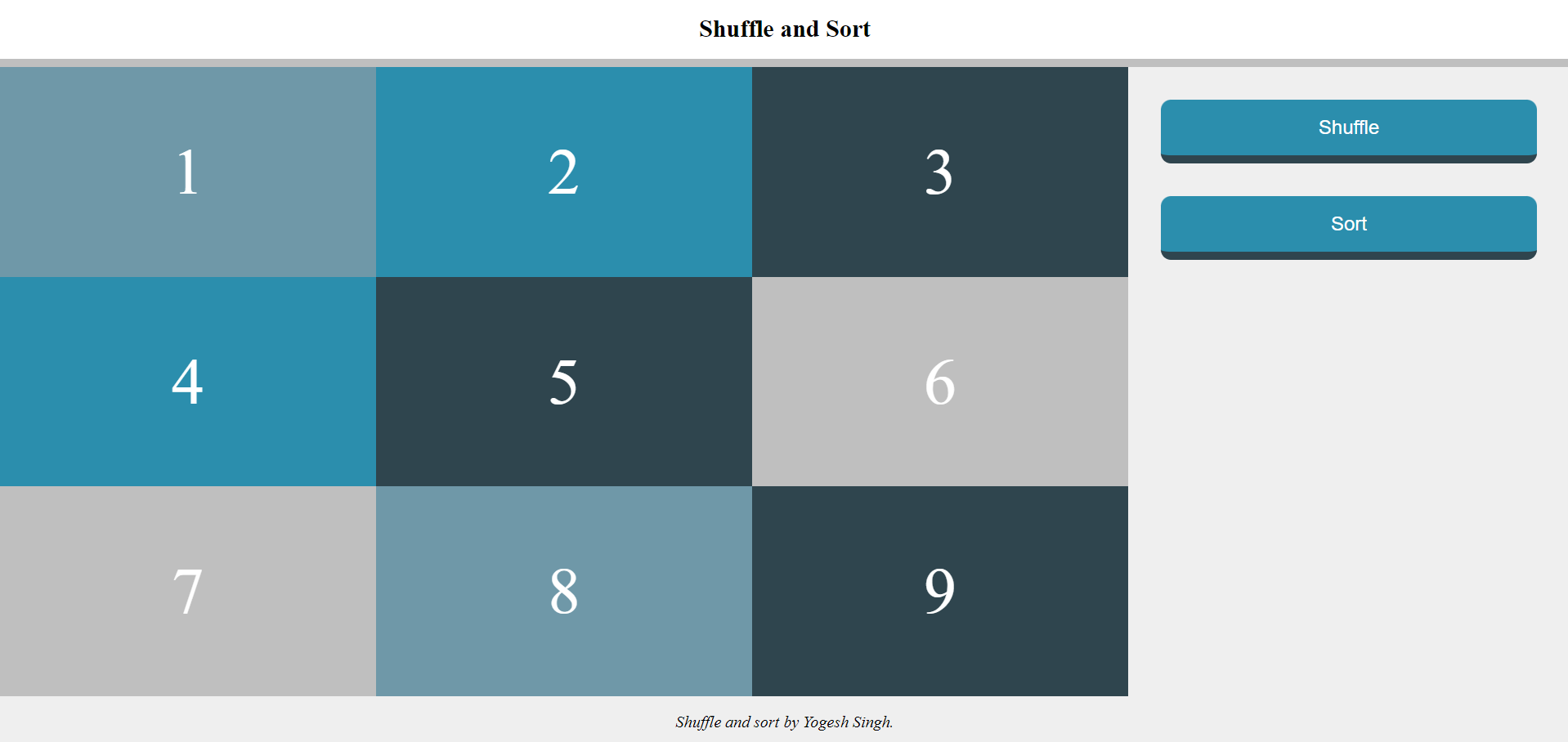 GitHub - noobyogi0010/sort-and-shuffle: Assignment submission for ...