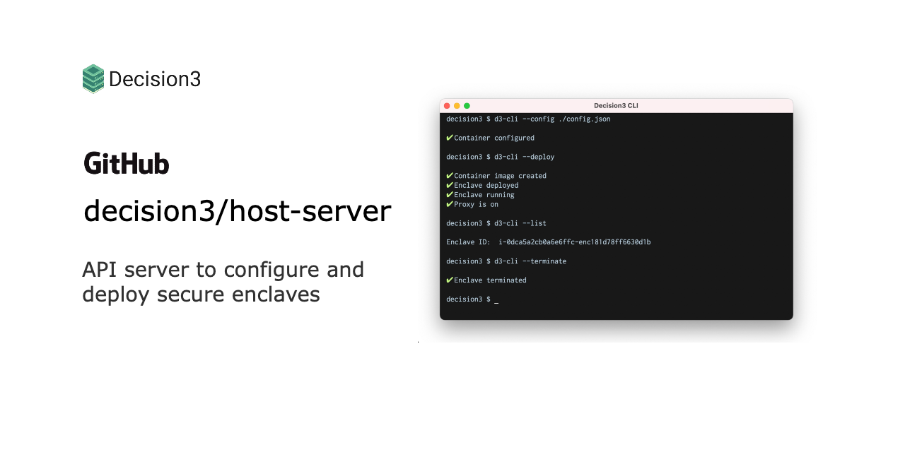 GitHub - decision3/host-server: API server to configure and deploy ...