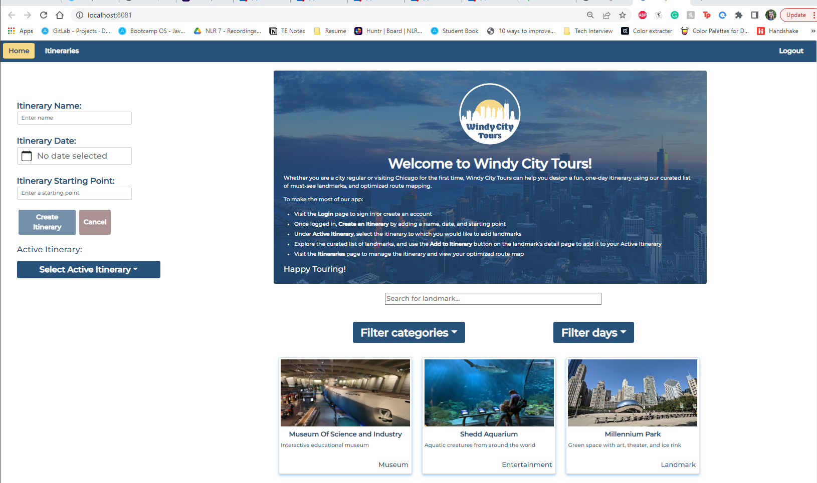 GitHub - nzeits/windy-city-tours