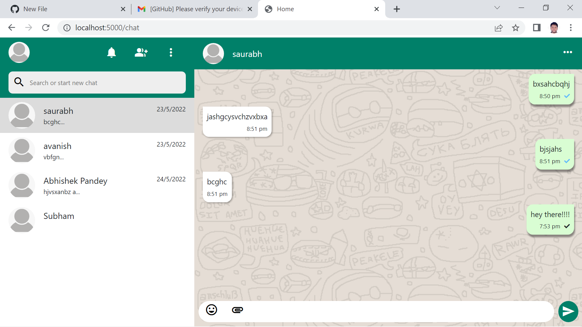 GitHub - abhishekp2917/realtime_chat_application: This is a real-time ...