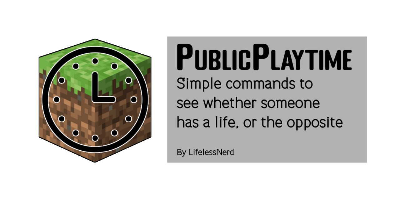 GitHub - LukaDeVrij/PublicPlaytime: Minecraft paper plugin that makes the playtime for each ...