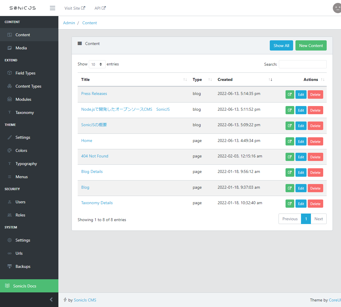 GitHub - cmslabo/sonicjs: OpenSource Node.js based CMS