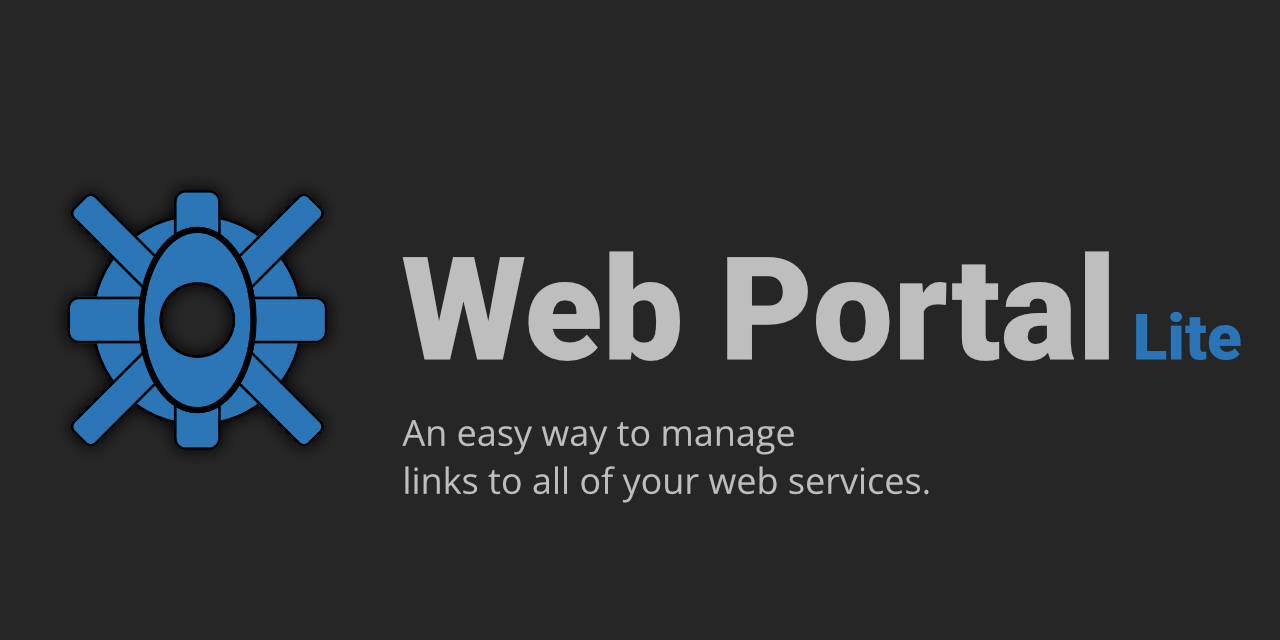 GitHub - enchant97/web-portal-lite: Web Portal Lite is a web dashboard ...