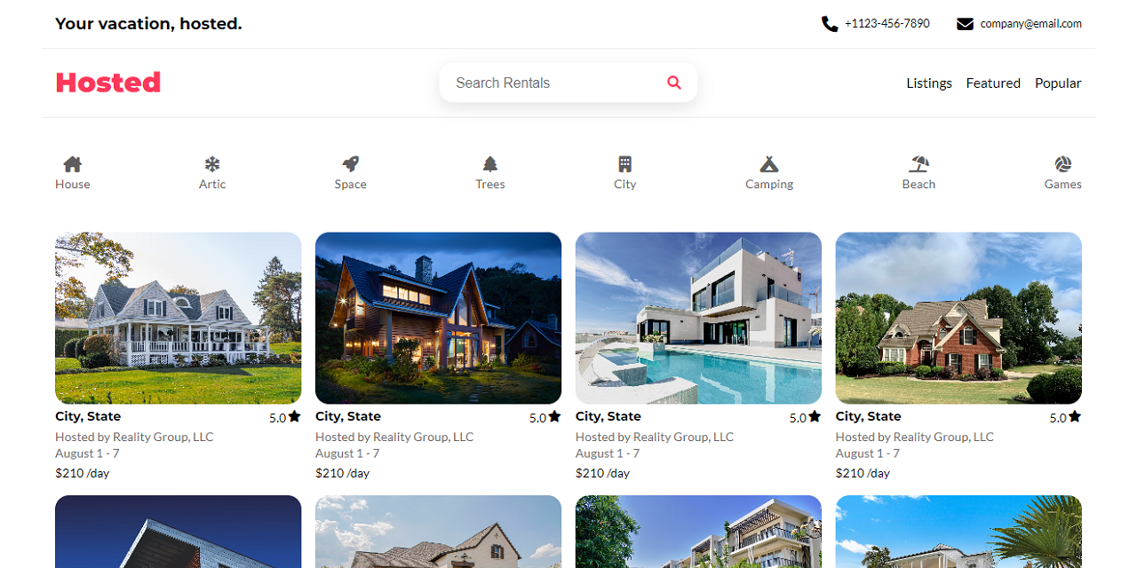 GitHub - stephorc/booking-site-landing: Booking site landing page built ...
