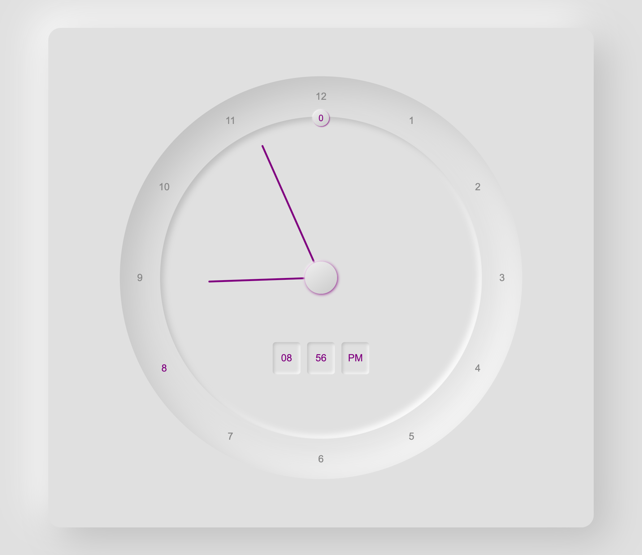GitHub - factman/NeoClock: Neumorphism Clock