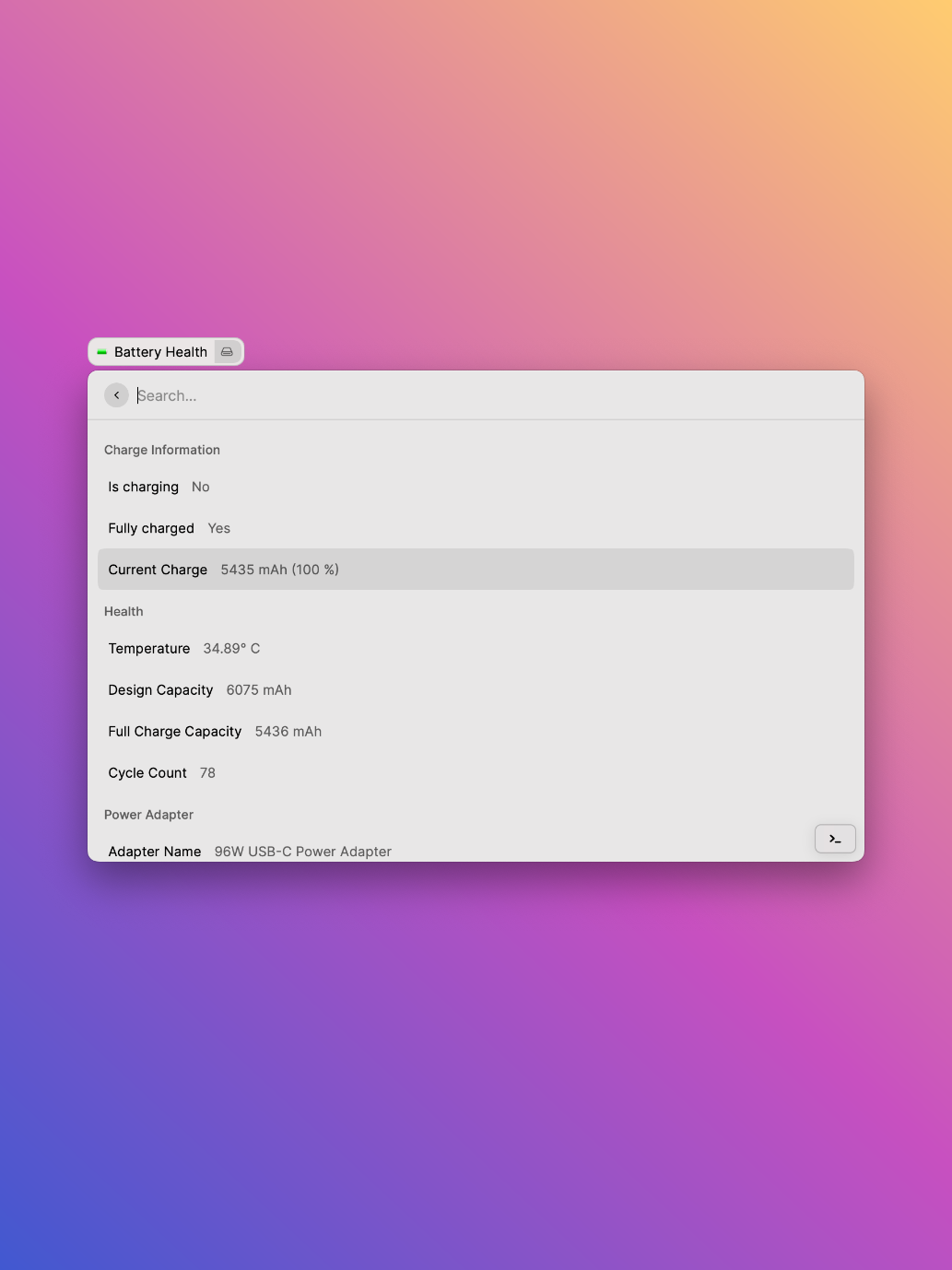 GitHub - o1y/raycast-battery-health-check: A Raycast Extention to show ...