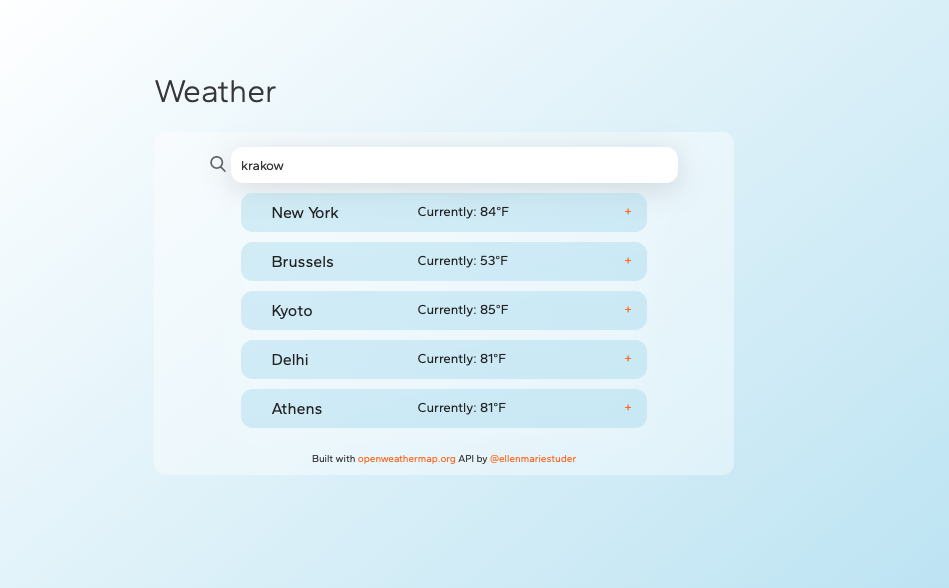 GitHub - ellenmariestuder/weather_app: Weather App built using OpenWeatherMap.org API, Ruby on ...