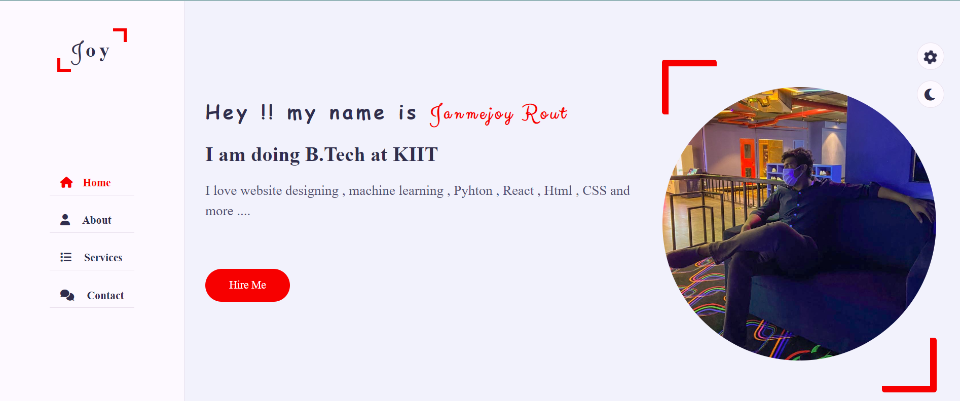 GitHub - joy-rout/MyPortfolio