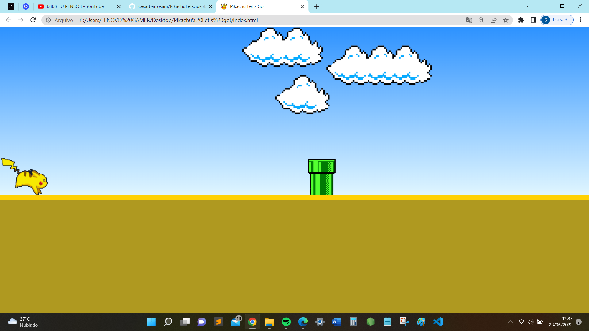 GitHub - cesarbarrosam/pikachuletsGo-platformGame