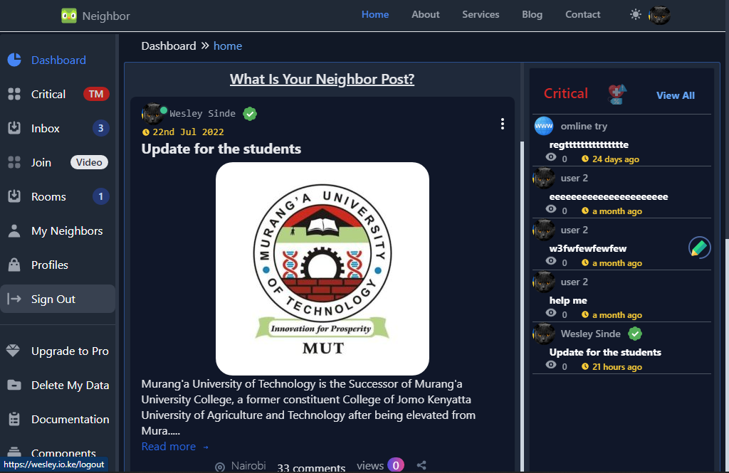 Github Wesley Sindesocial Networking Application In Laravel For Members Of Neighborhood