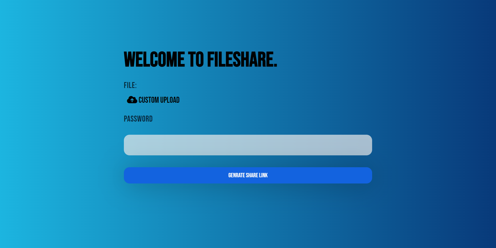 GitHub - HarshitRV/FileShare: This web app, also an API lets users ...