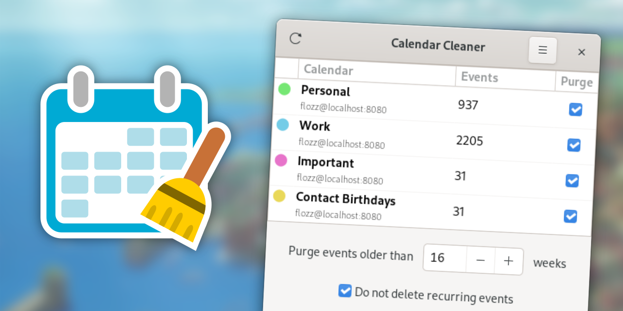 GitHub - flozz/calcleaner: A simple graphical tool to purge old events ...
