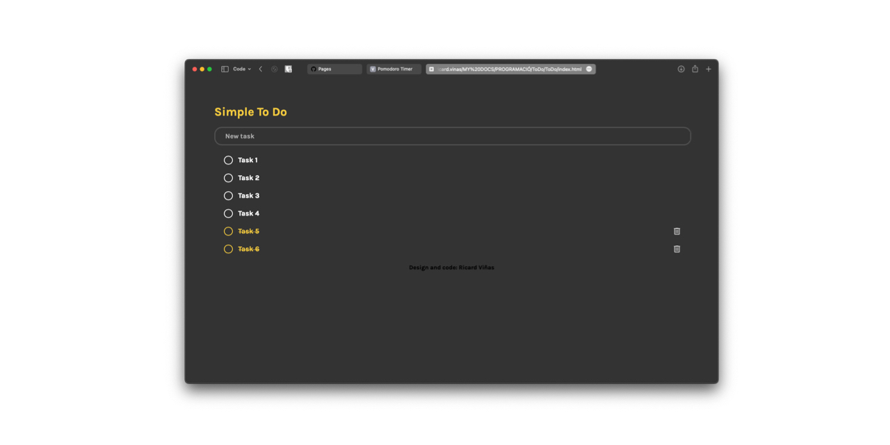 GitHub - VinasRicard/ToDo: Simple To Do List