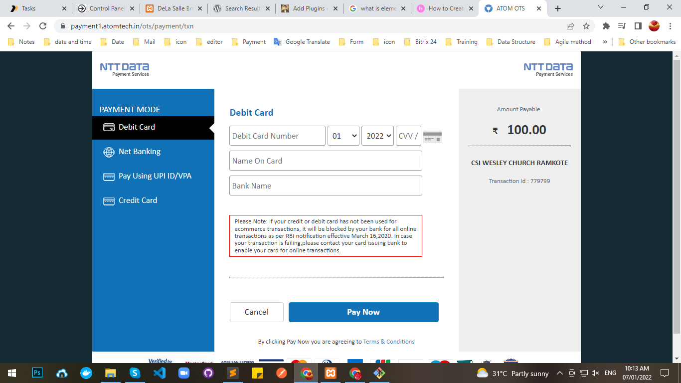 donation-atom-payment-/index.php at main · irudayan/donation-atom-payment- · GitHub