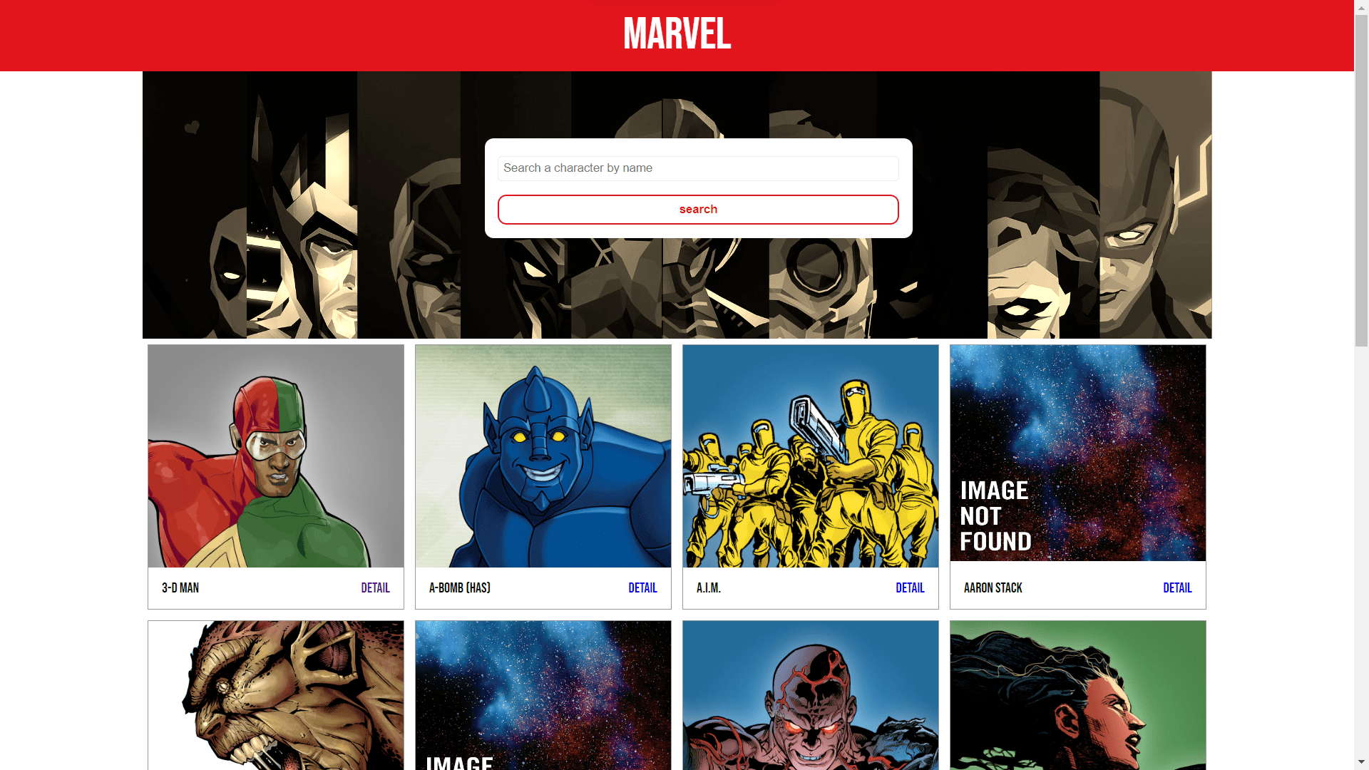 GitHub - CrisleyAlves/marvel-project: This project aims to integrate ...