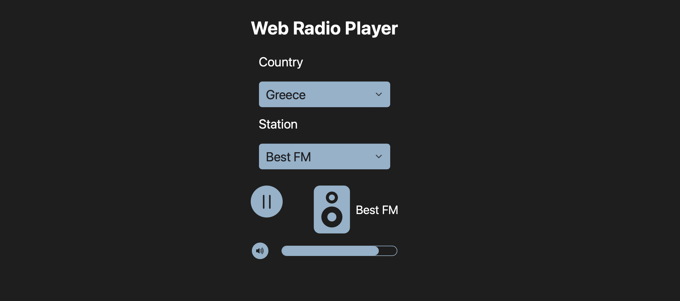 GitHub - dgrammatiko/webradio: A web radio player