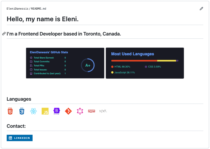 GitHub - EleniDanessis/EleniDanessis: Config files for my GitHub profile.
