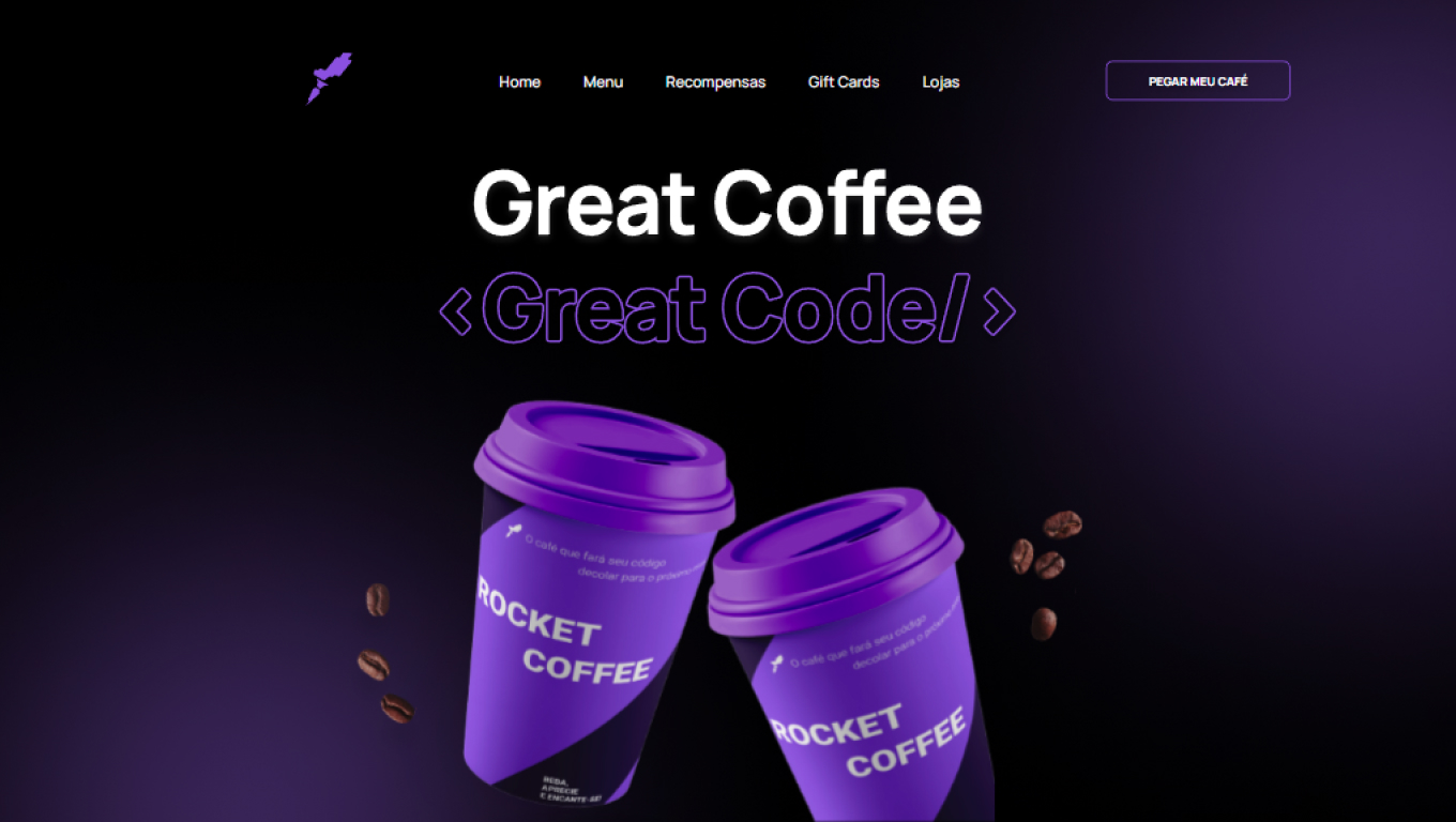 GitHub - andreiafsouza/rocketcoffee-vanilla: Responsive web app created ...