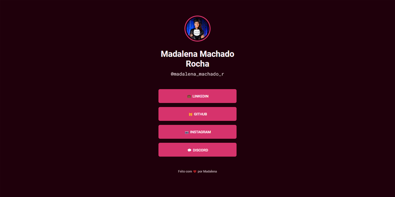 GitHub - madalena-rocha/social-links: LinkTree para redes sociais.