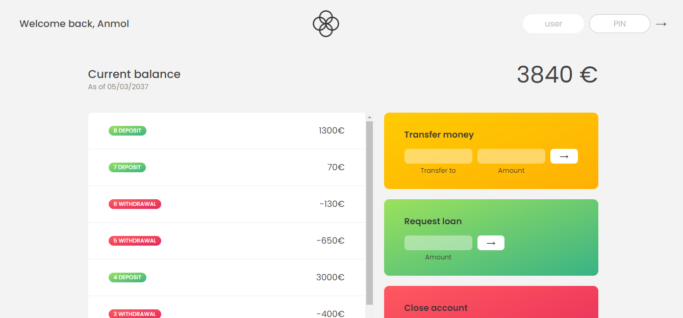 GitHub - Anmol2825/Bankist_app