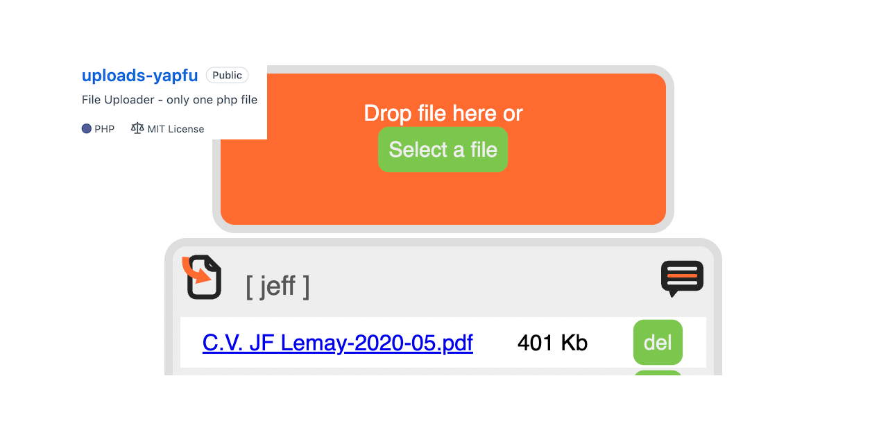 GitHub - Jeff42820/uploads-yapfu: File Uploader - only one php file