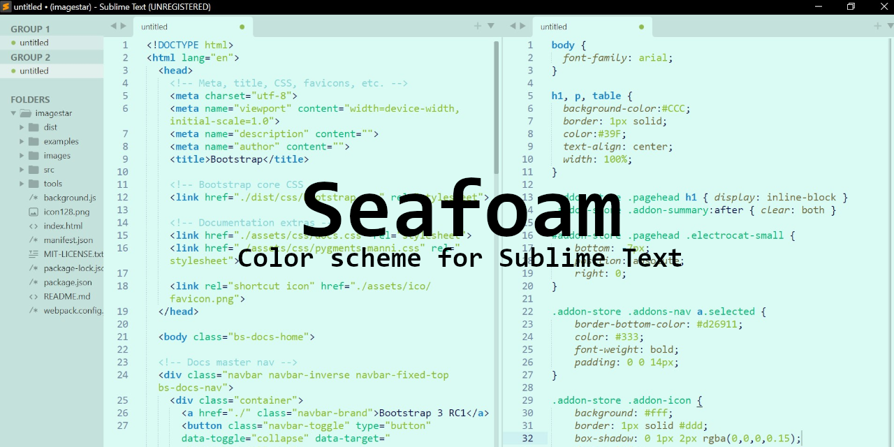 GitHub - itjustwerk/Seafoam: Low contrast Seafoam themed color scheme ...