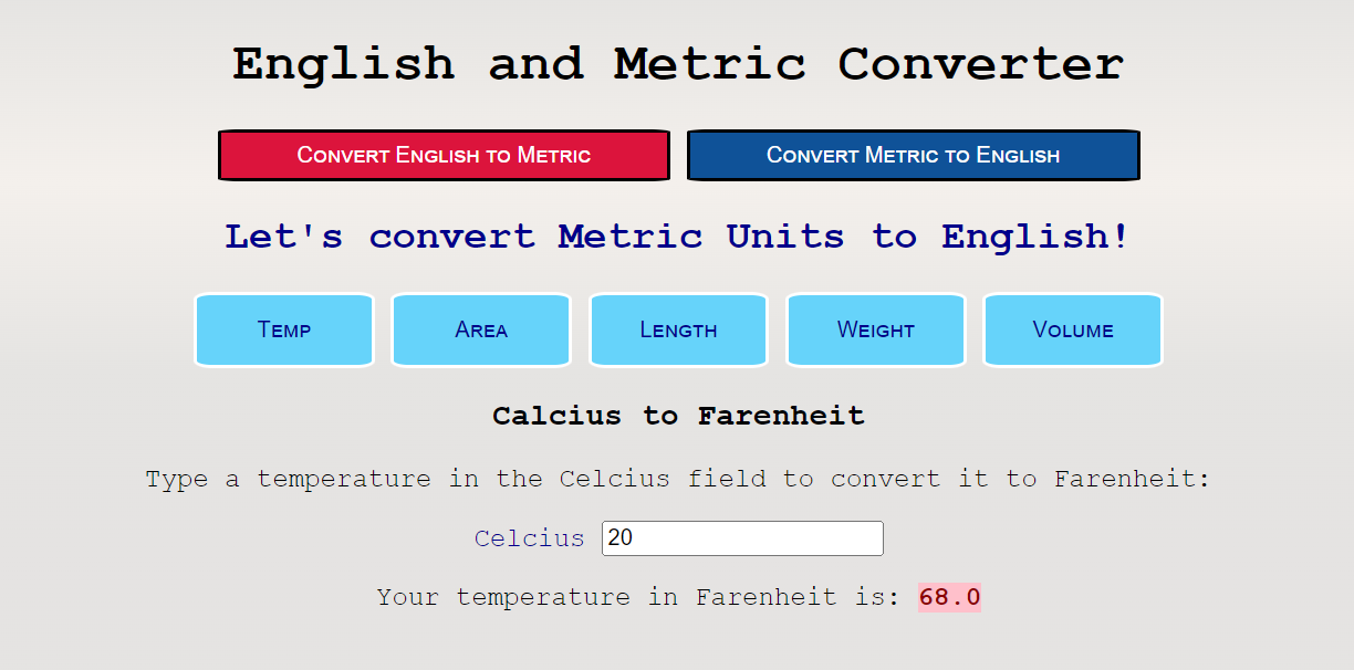 GitHub - adonknight/english-metric-convert