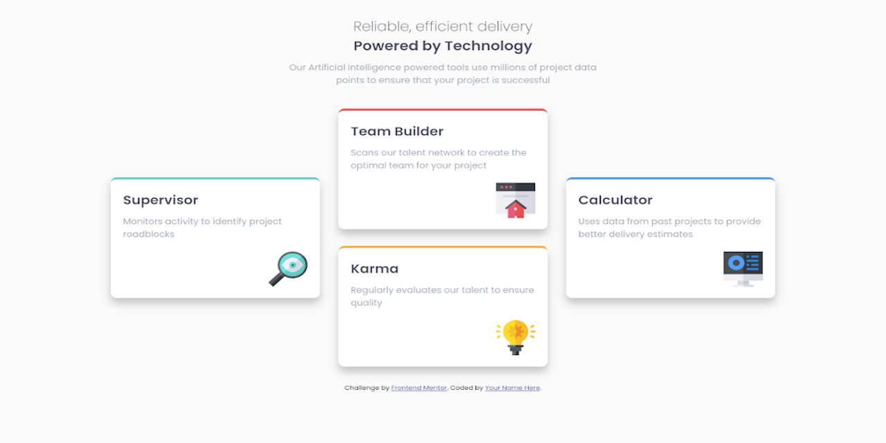 GitHub - AymenNassi/Four-card-feature-section