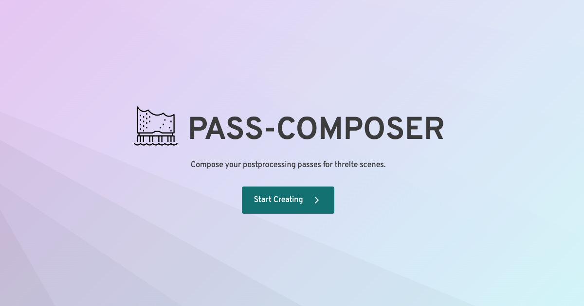 GitHub - AlexWarnes/pass-composer: [DEPRECATED] - Compose your postprocessing passes for threlte ...
