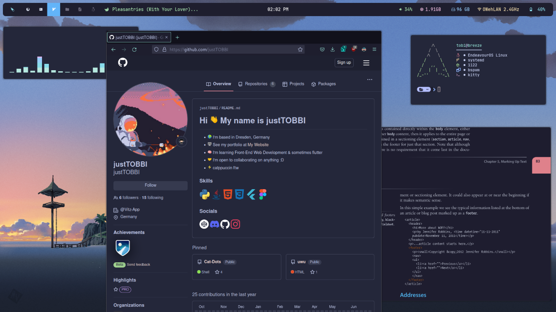 GitHub - justTOBBI/dotfiles: Dotfiles for BSPWM, Polybar, Zathura with ...