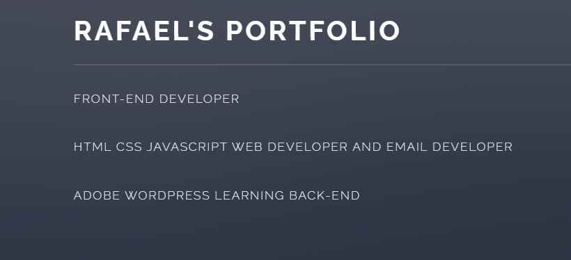GitHub - RafMTech/RafMTech.github.io: Web Developer/Email Developer ...
