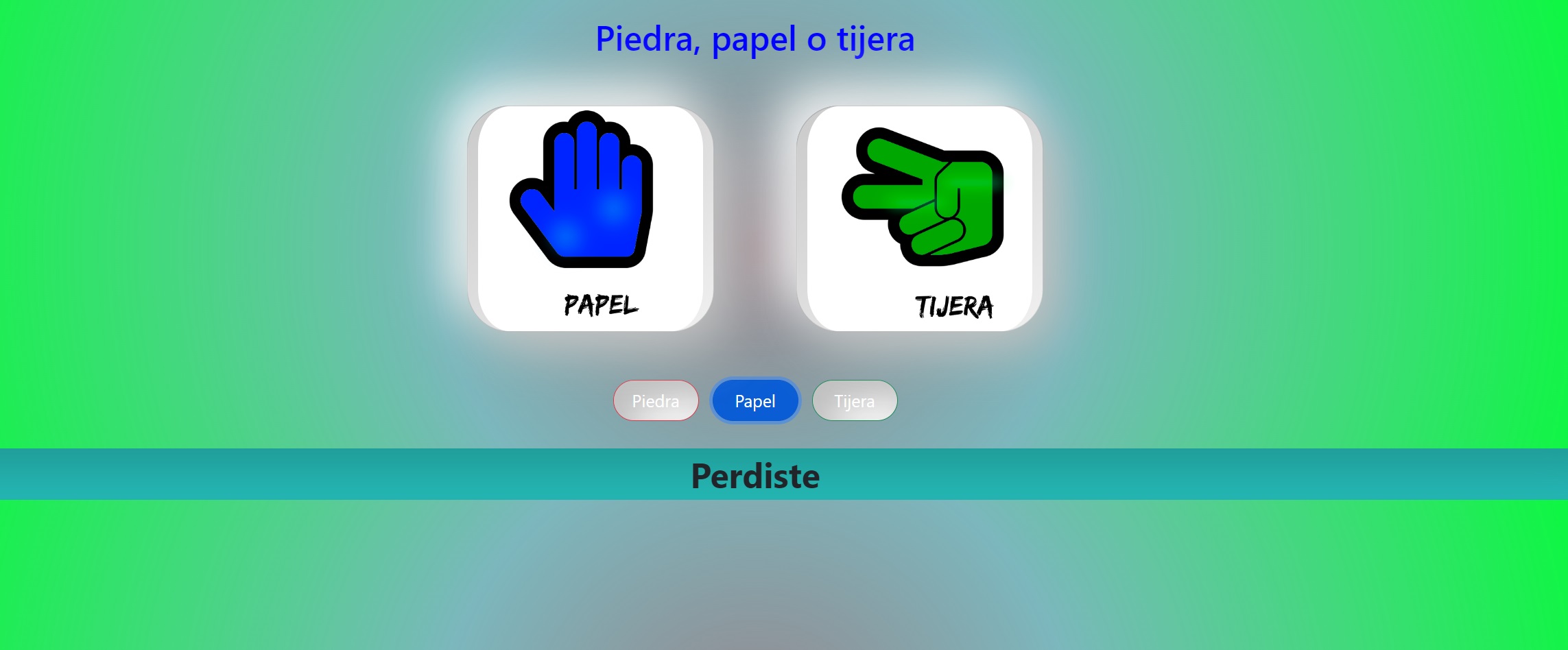 GitHub - lalecaceres/Piedra-Papel-Tijera: El conocido Juego de Piedra ...