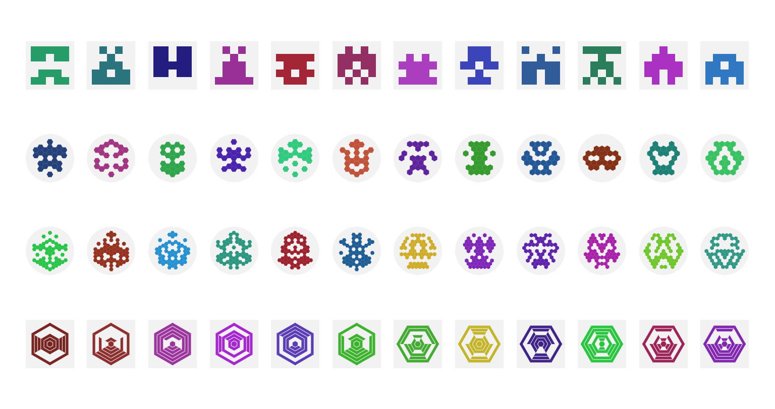 GitHub - Fortelle/hexicon: A JavaScript library for generating identicons.
