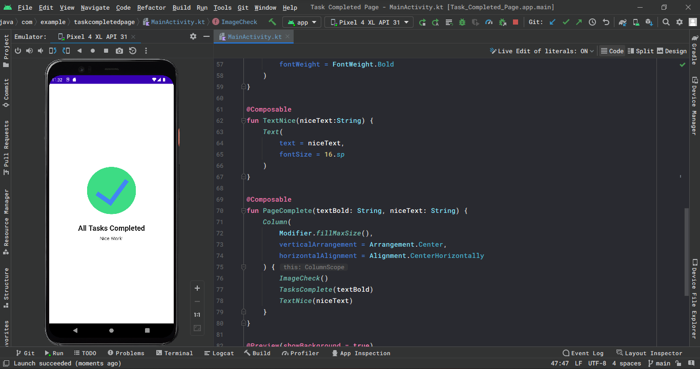 GitHub - 2Kelvin/android-tasks-complete-page