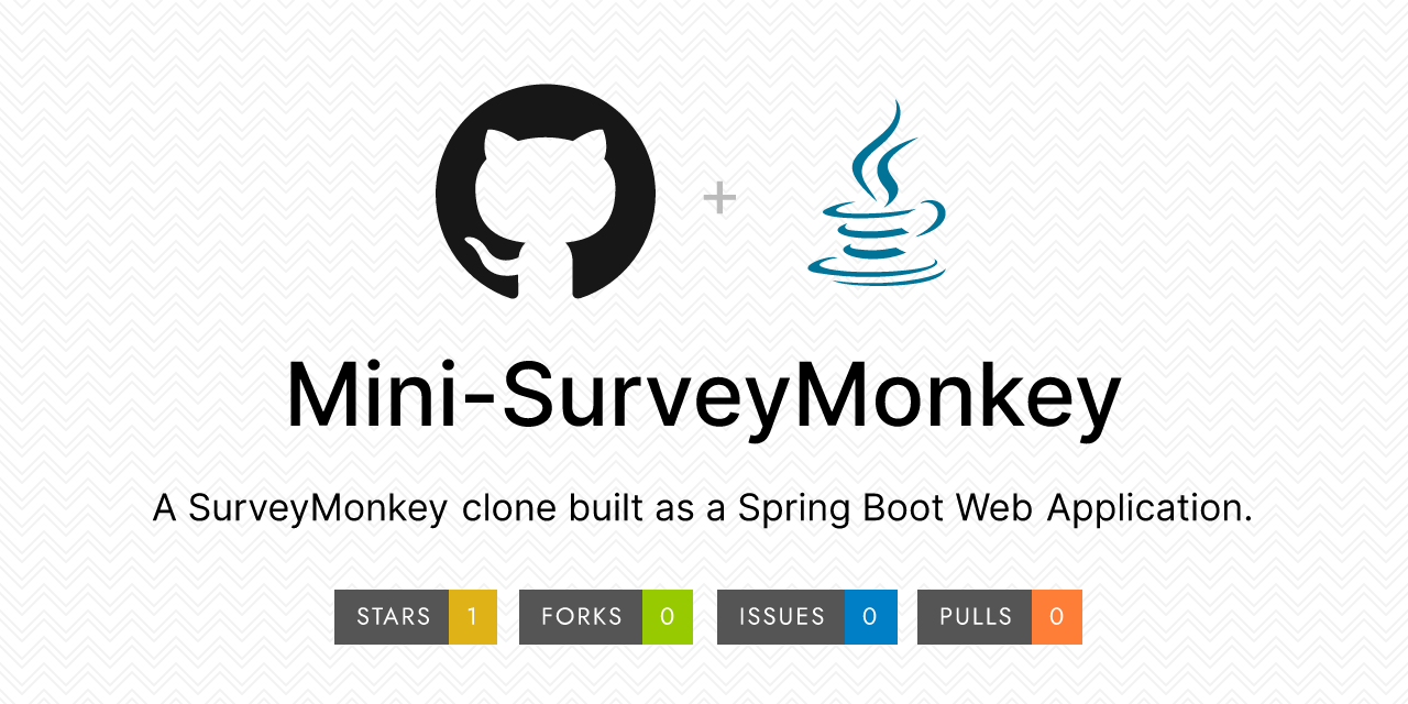 GitHub - vikiru/Mini-SurveyMonkey: A SurveyMonkey clone built as a Spring Boot Web Application.