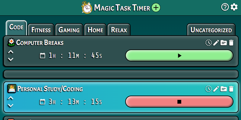 GitHub - ramblingadam/magic-task-timer: Take control of how you spend your time by becoming ...