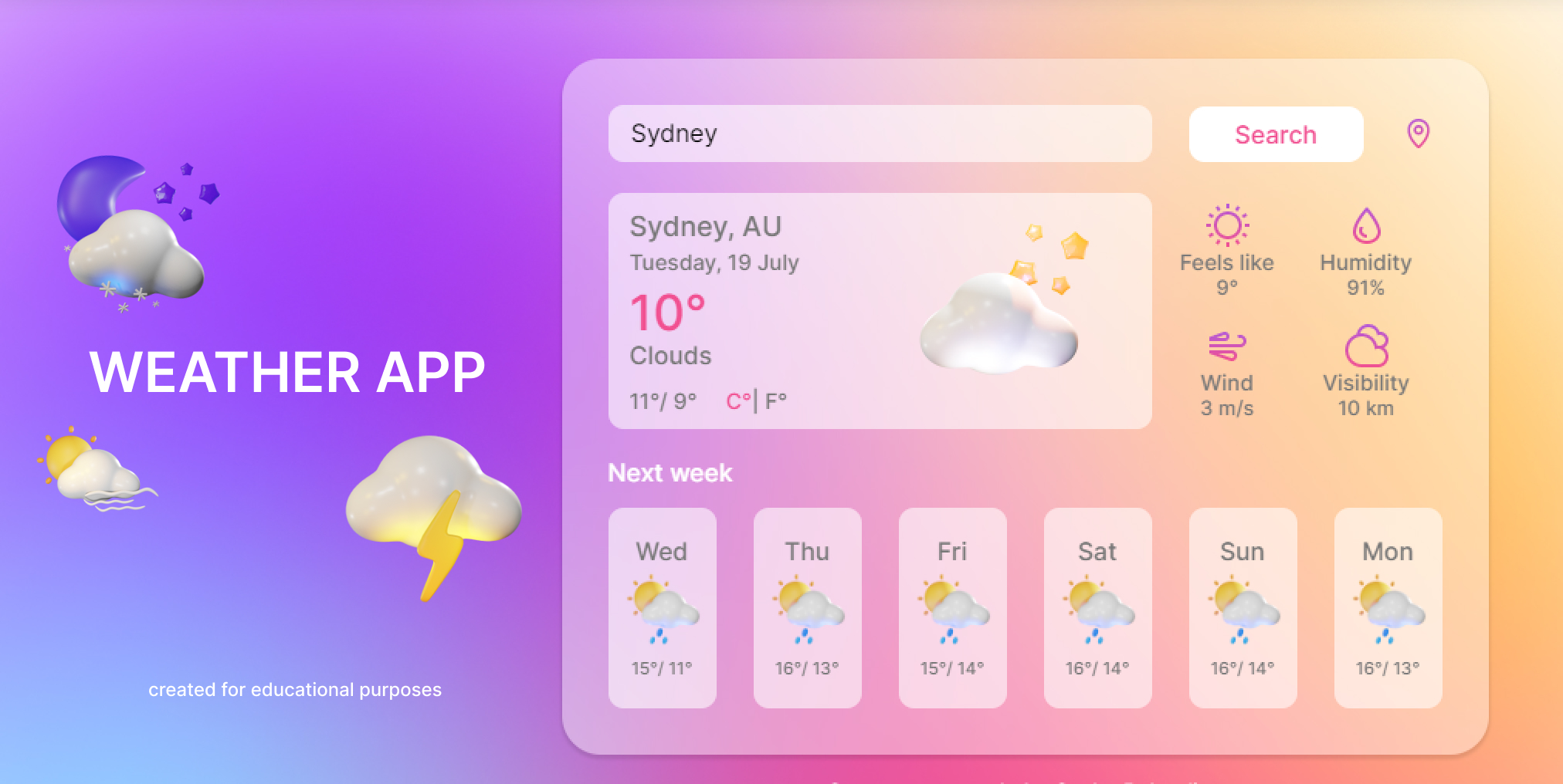 GitHub - Aleksksa/weather-app: 🌥This project is a simple vanilla js ...