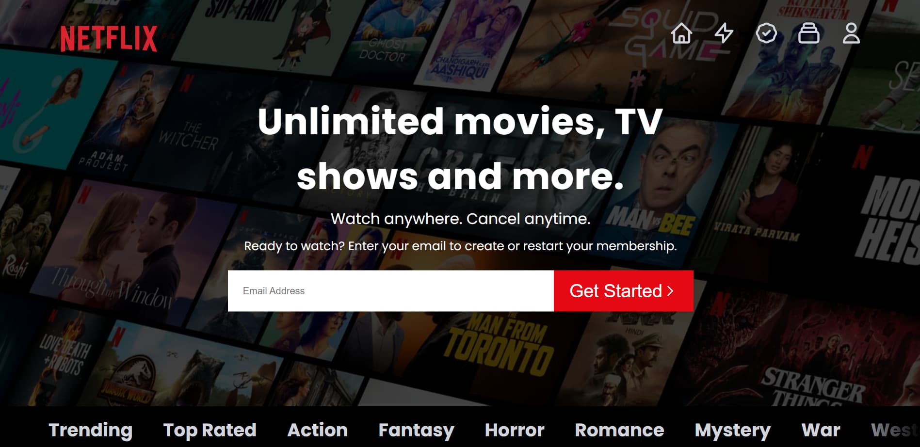 GitHub - pawangupta5050/Netflix-Clone: Netflix is a streaming service ...