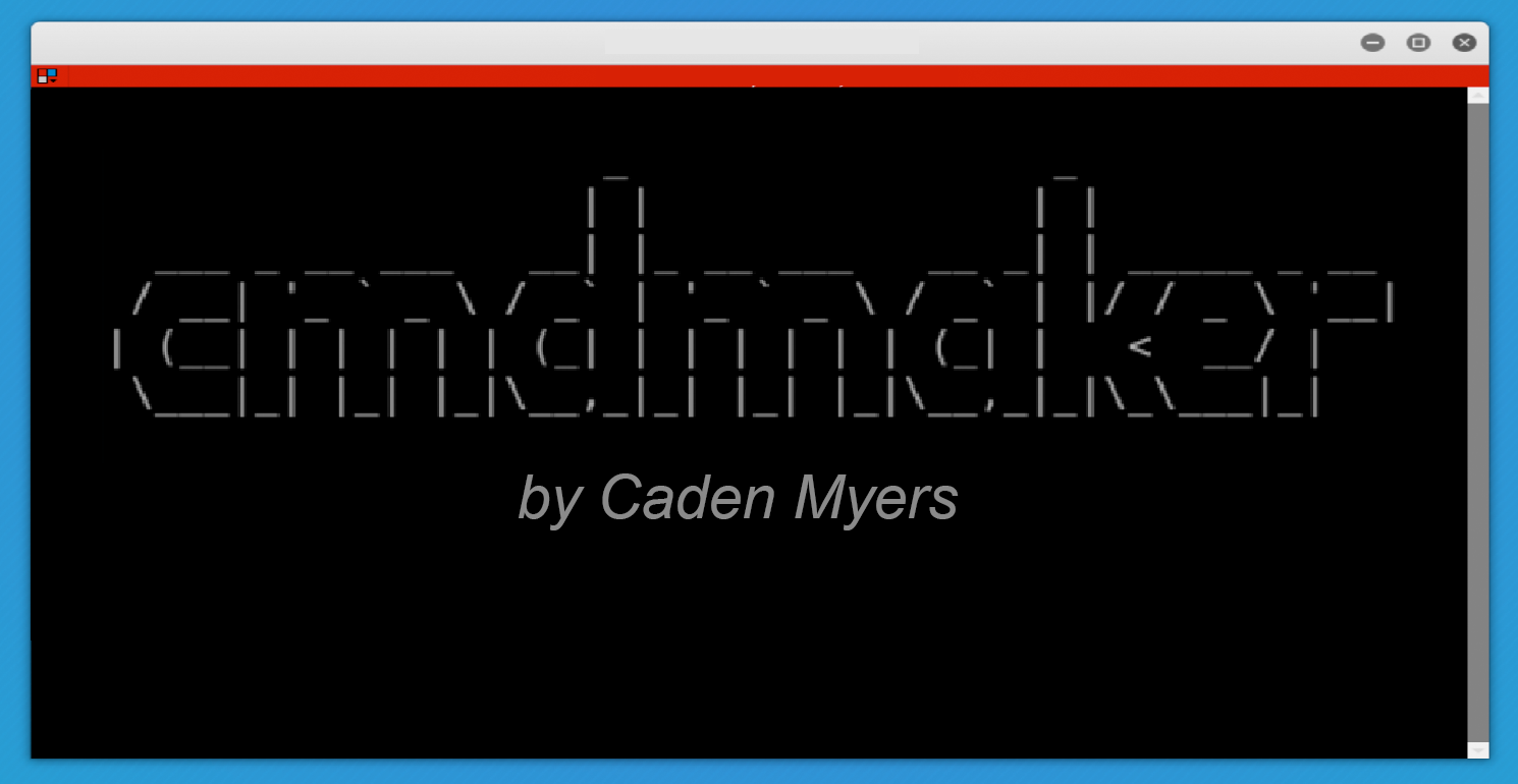 GitHub - cadenmyers/cmdmaker: Cmdmaker easily turns your python scripts ...
