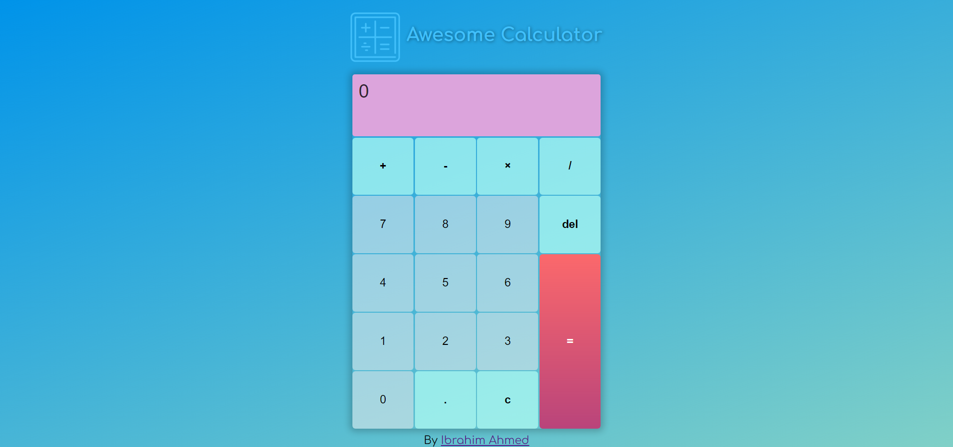 GitHub - ibrahim11elian/awesome-calculator