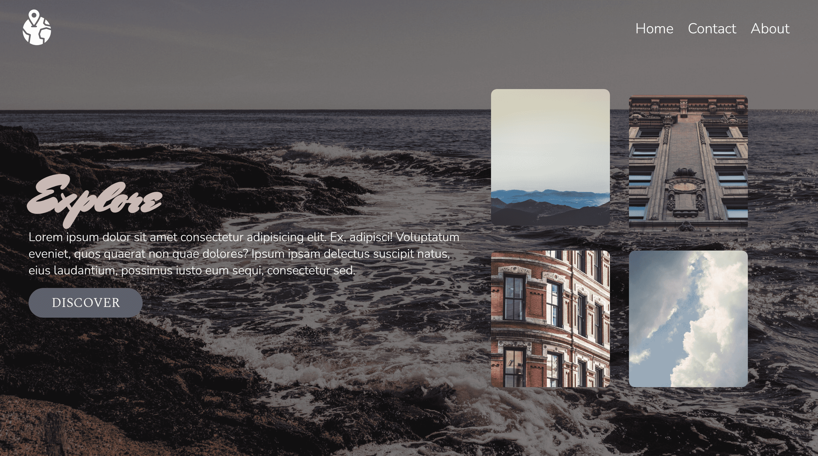 GitHub - mariafcknt/explore-header: Header responsiva de um site de viagens