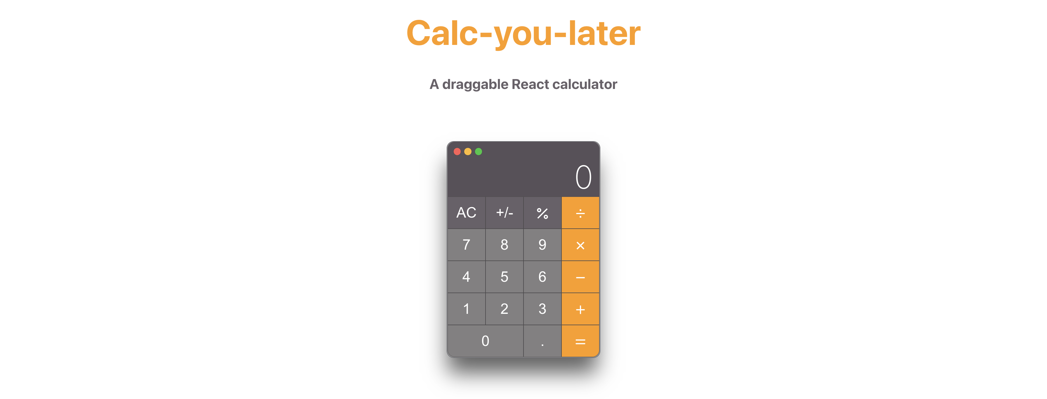 GitHub - hannah-victoria-robson/react-calculator: Draggable React ... GitHub - hannah-victoria-robson/react-calculator: Draggable React ...